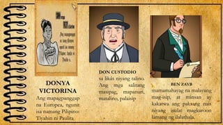 Una hanggang Ikatlong (1-3) Kabanata ng El Filibusterismo | PPTX
