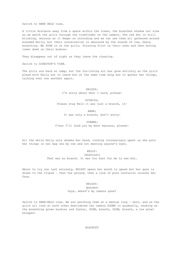 4th draft script | DOCX