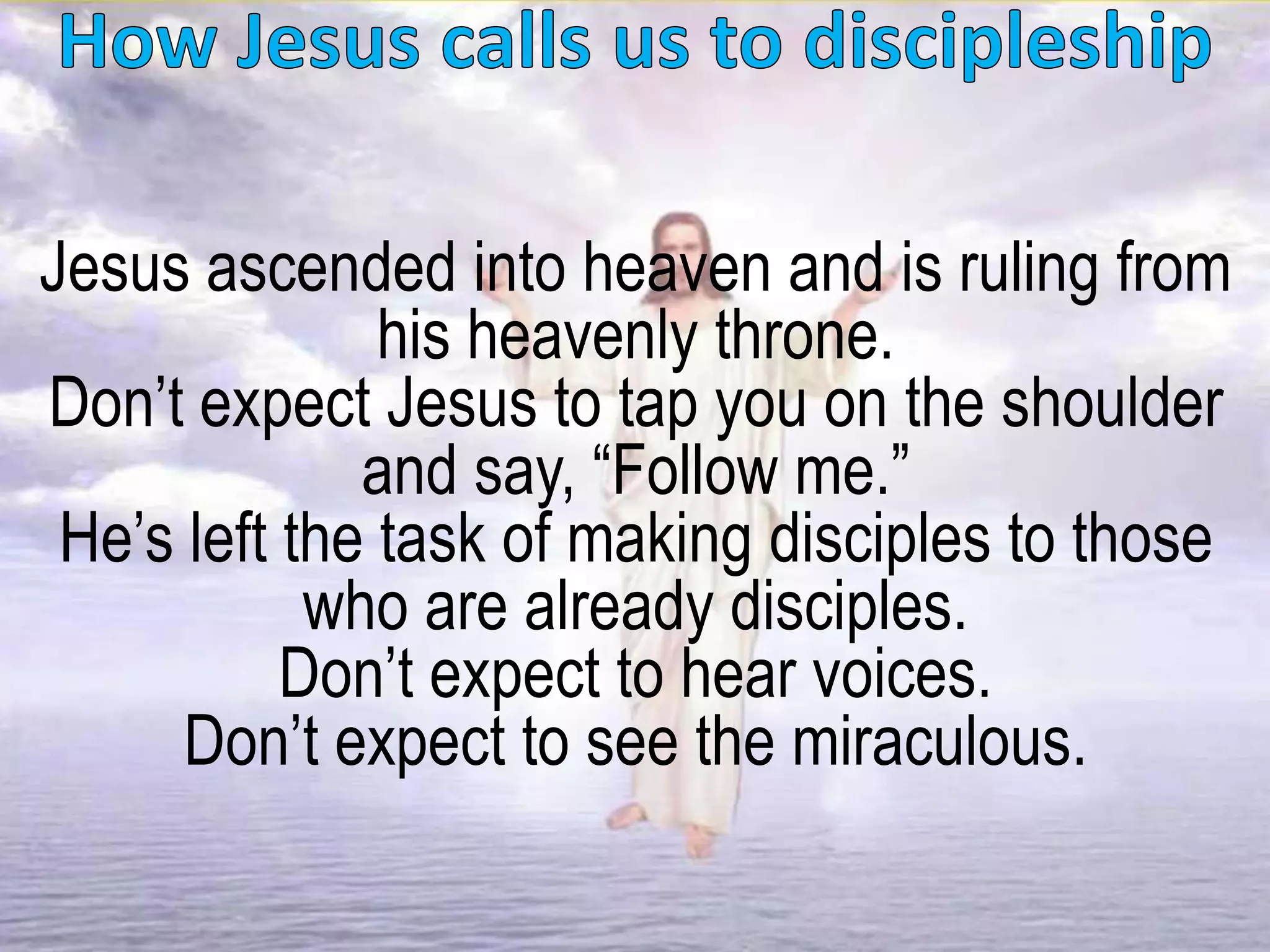 The Call of Discipleship | PPTX | Christianity | Religion & Spirituality
