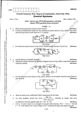 4th Semester VTU BE EC question papers June 2016 | PDF | Undergraduate ...