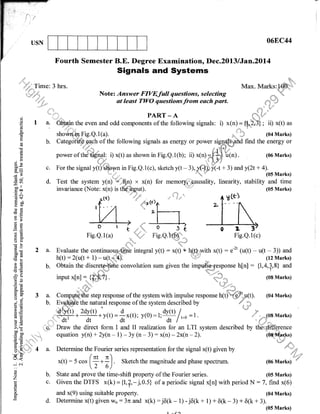 4th ec & te question papers dec 2013 | PDF