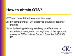 The General Teaching Council of England | PPT