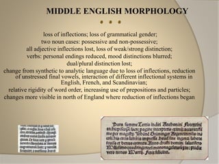 MIDDLE ENGLISH LANGUAGE | PPTX