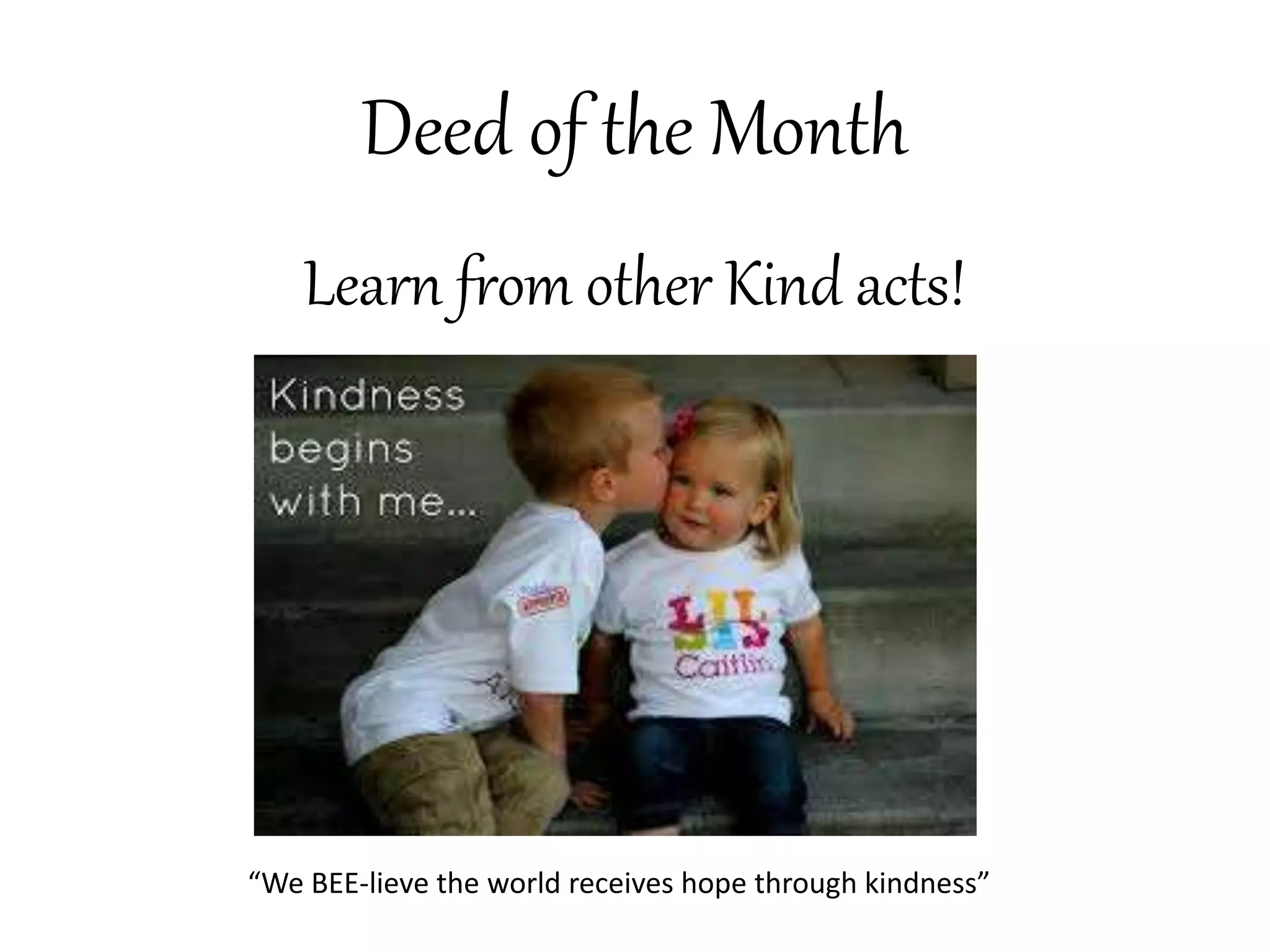4- Preschool The Kindness Game | PPT