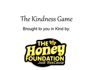 4- Preschool The Kindness Game | PPTX