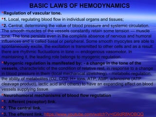 №4_The main indicators and patterns of hemodynamics. Classification and ...