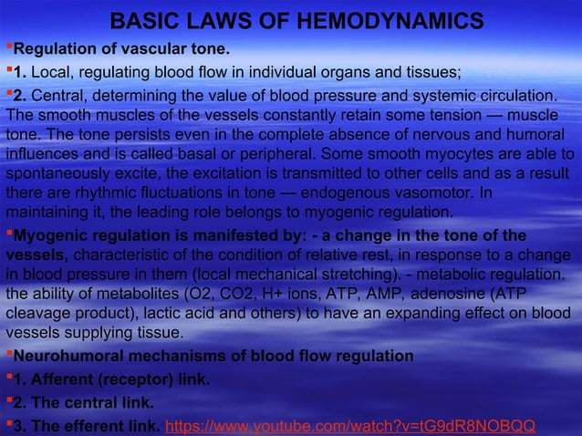№4_The main indicators and patterns of hemodynamics. Classification and ...