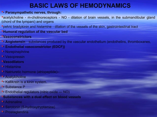 №4_The main indicators and patterns of hemodynamics. Classification and ...