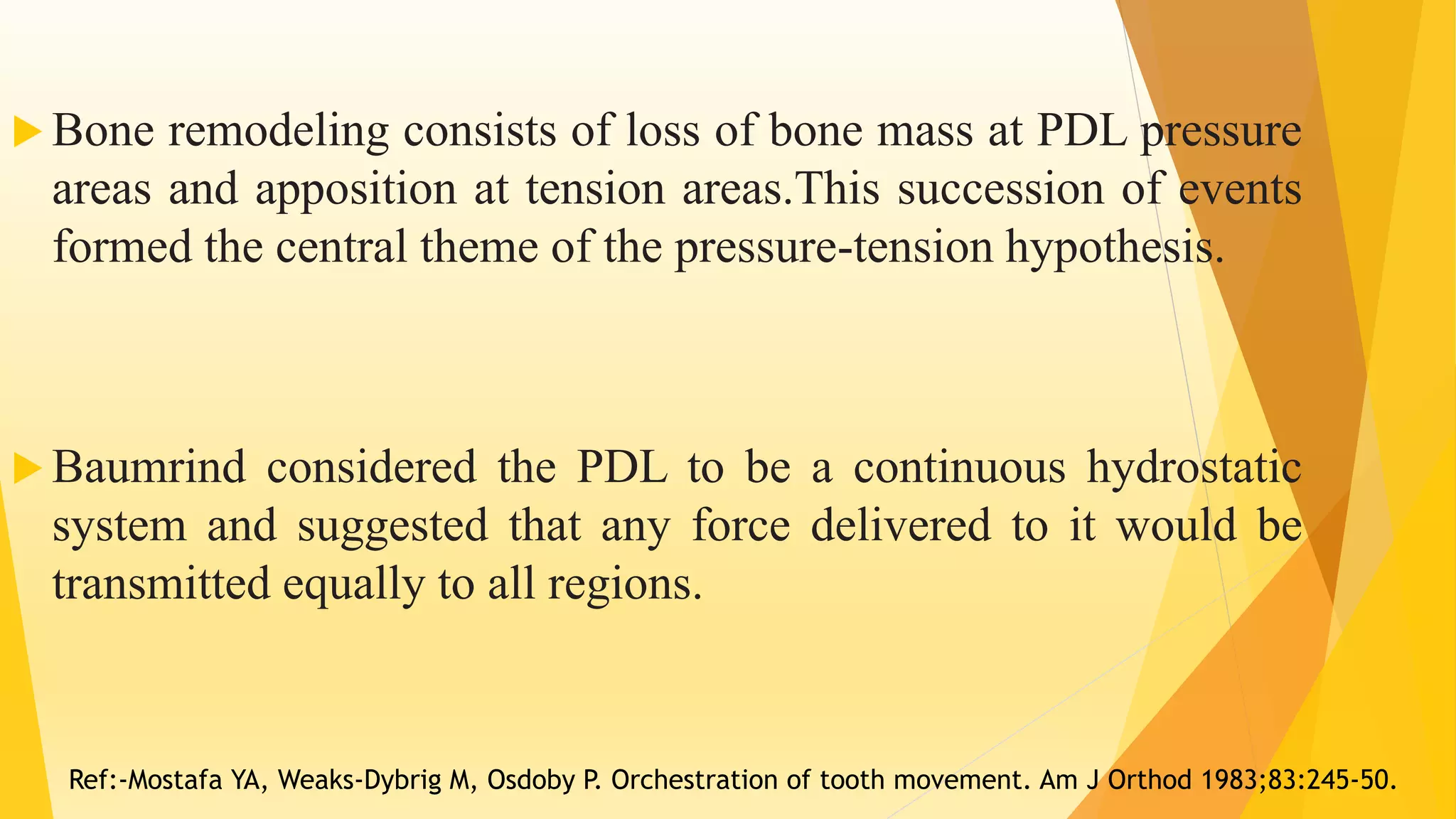 theories of tooth movement | PPTX