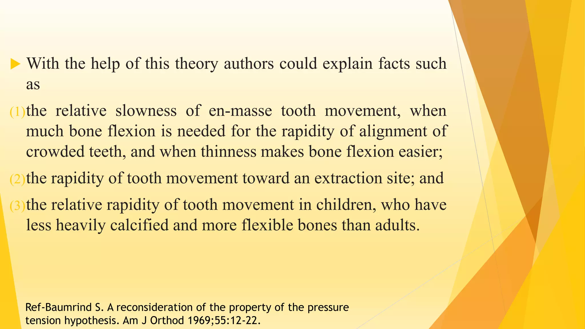 theories of tooth movement | PPTX