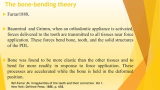 theories of tooth movement | PPTX