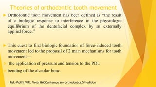 theories of tooth movement | PPTX