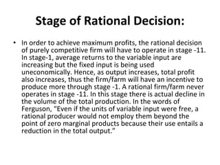 Theory of production. It consists of theories of Productions which are ...