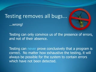 4. The Software Development Process - Testing | PDF