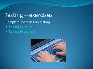 4. The Software Development Process - Testing | PDF