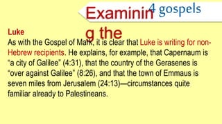 The Synoptic Gospels | PPTX