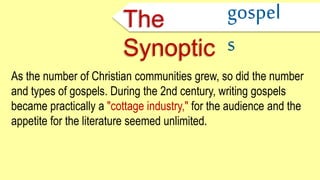 The Synoptic Gospels | PPTX