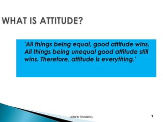 The winning attitude | PPT
