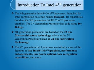 Computer System Specification - 4th Generation | PPTX | Consumer Electronics | Technology ...