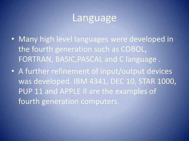 4th generation of computer | PDF | Computing | Technology & Computing