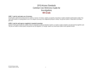 4th grade Reference Guide for Investigations | PDF | Physics | Science