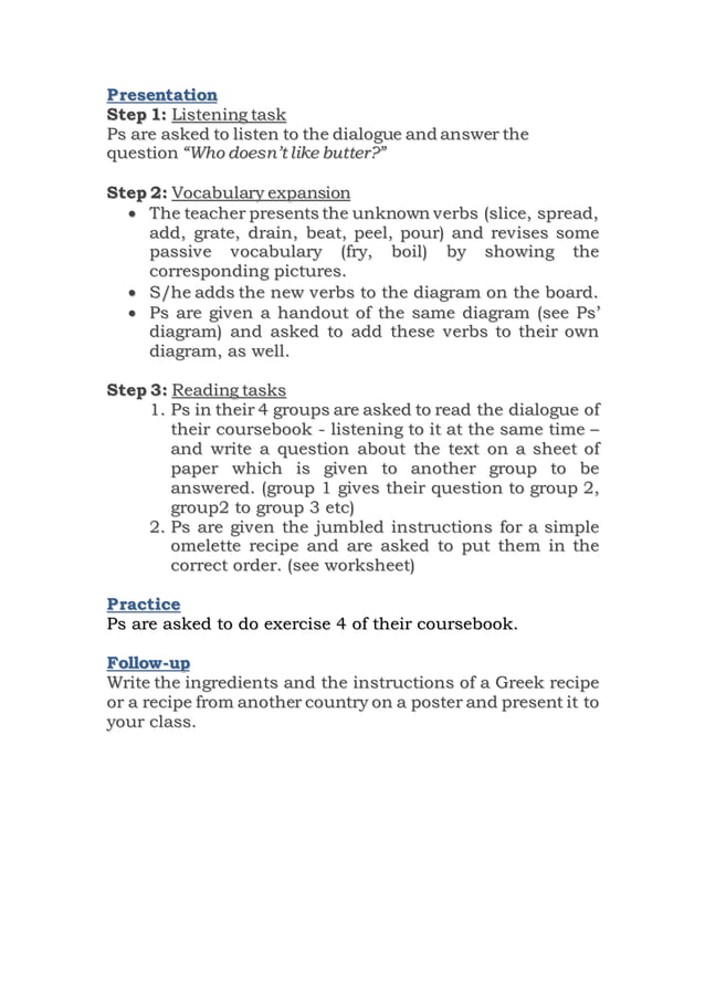 4th grade, lesson plan | PDF