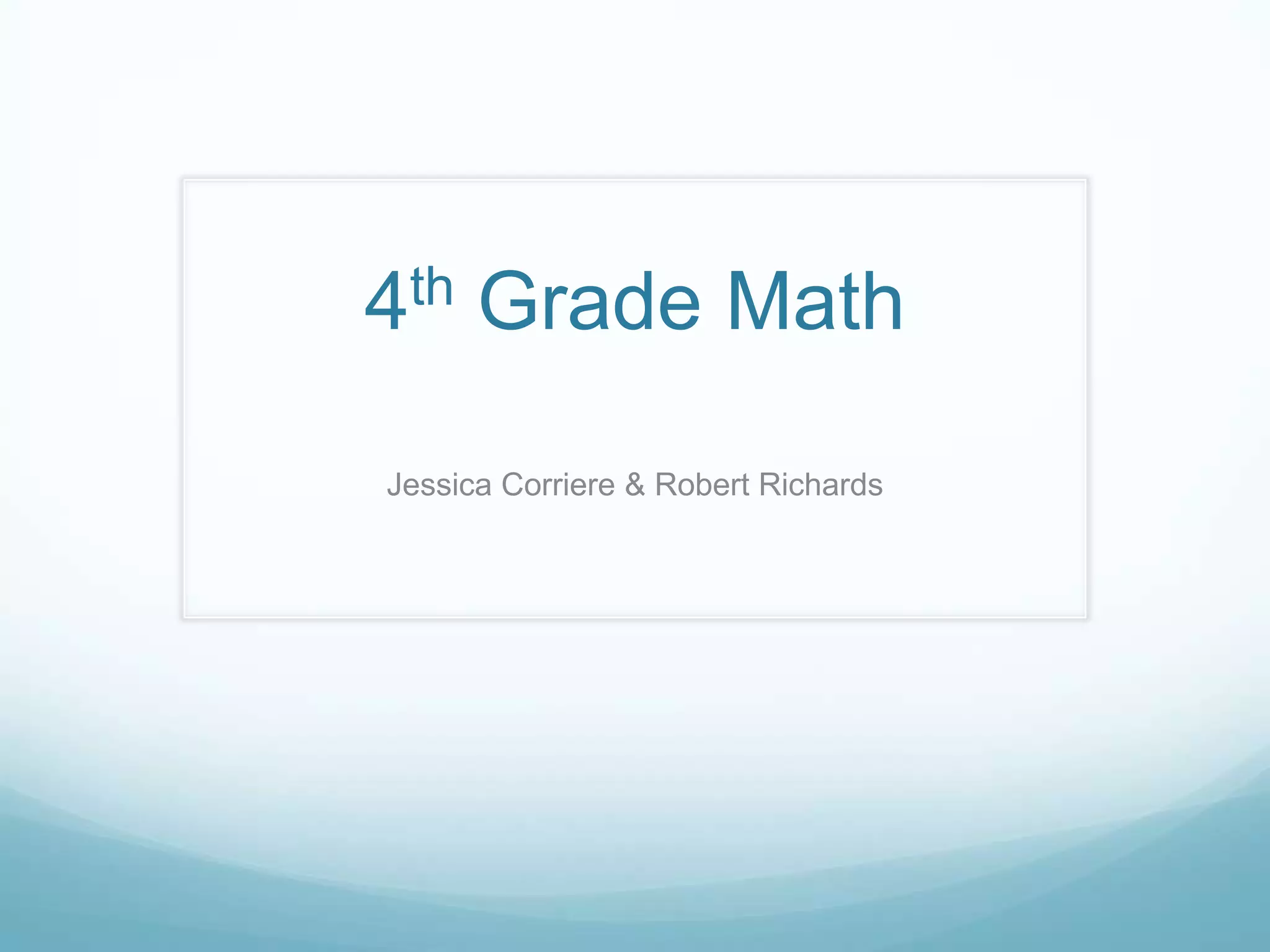 4th grade math - Number Sense | PPTX
