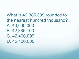 4th grade math - Number Sense | PPTX