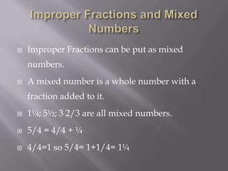 4th grade mathematics: fractions | PPTX