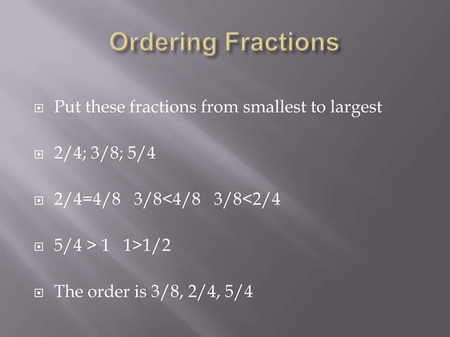 4th grade mathematics: fractions | PPTX