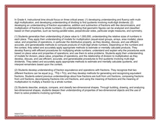 4th Grade Math Curriculum Guide Cover | PDF