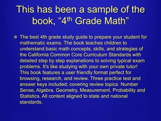 4th grade math number sense and operations | PPTX | Physics | Science