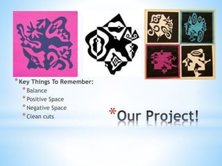 4th Grade Negative Space Collage