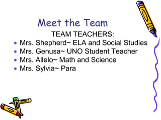 4th grade open house | PPTX