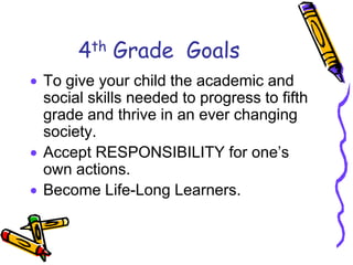 4th grade open house | PPTX