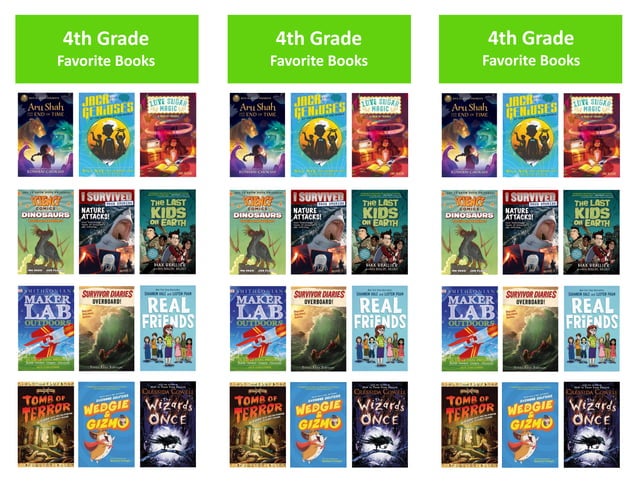 4th Grade Suggested Books | PPT