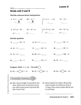 4th grade summer packet | PDF