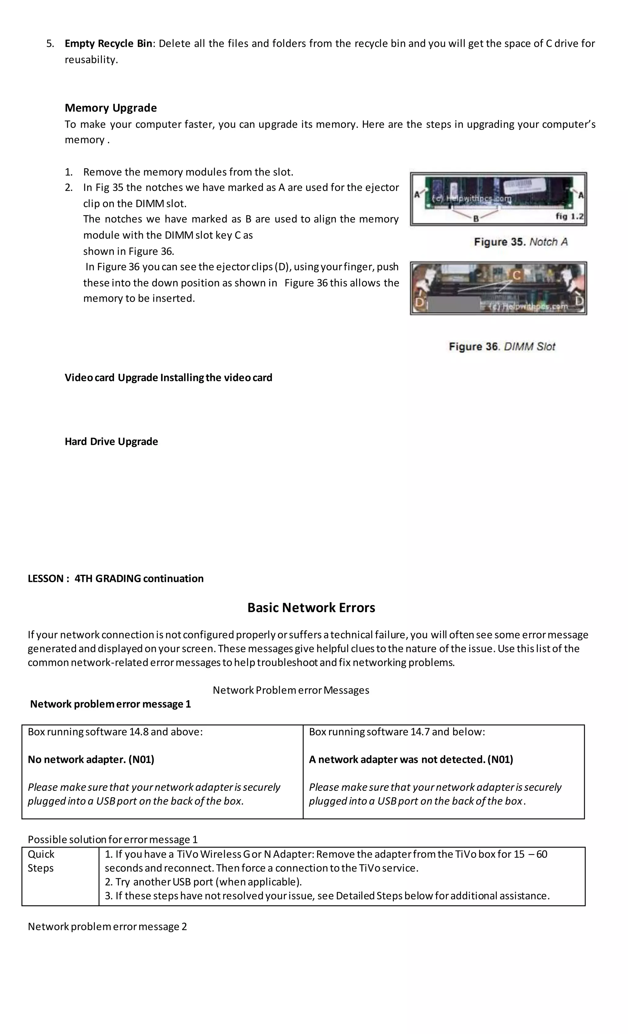 lesson 3; inspect and test the configured cs and network handouts | DOCX