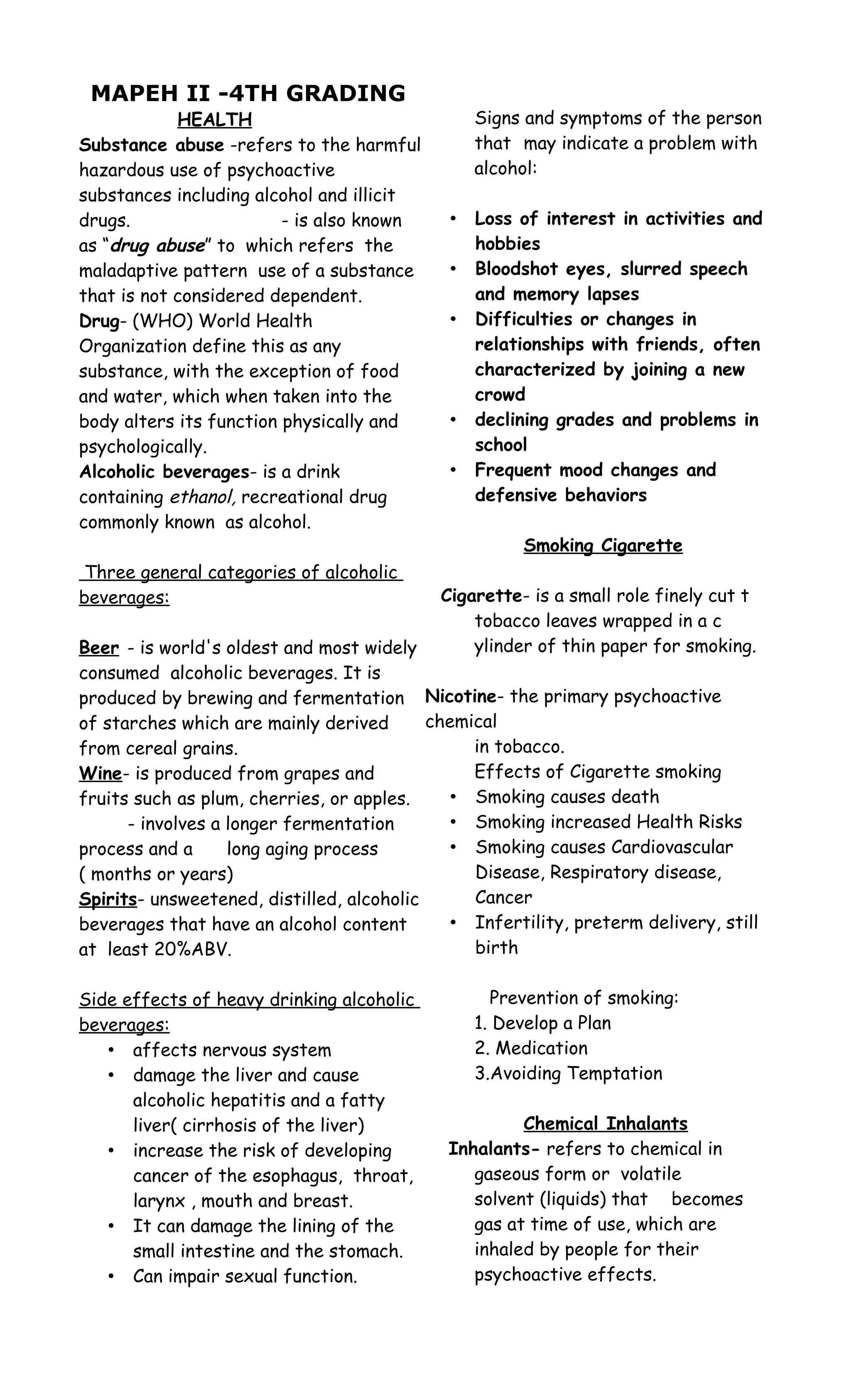4th grading reviewer | ODT
