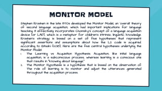morpheme order studies and monitor model.pptx