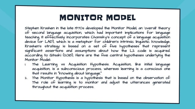 morpheme order studies and monitor model.pptx