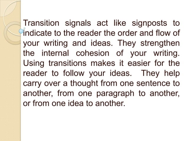 4th group ( transitional signal ) | PPTX