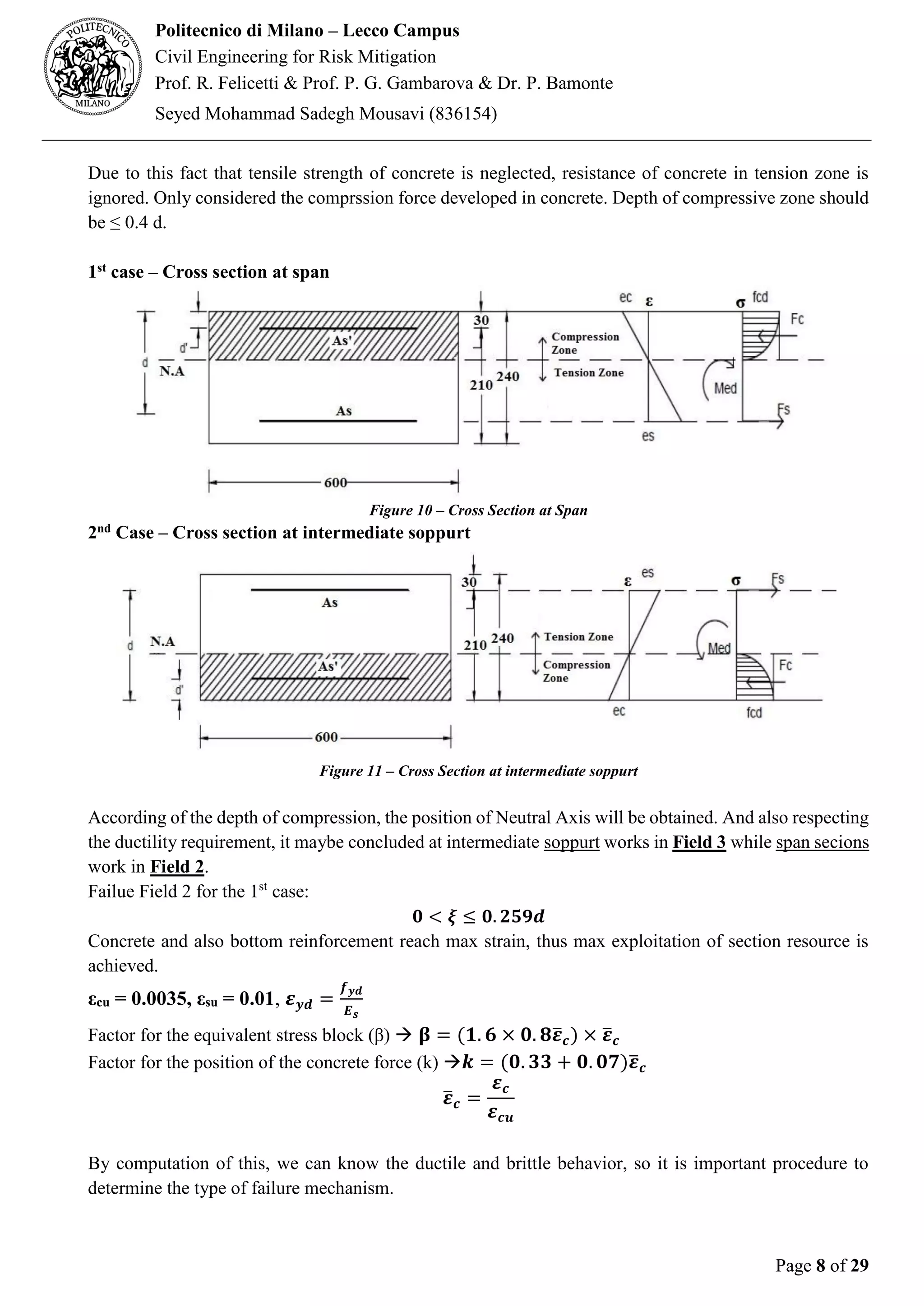 Fire Resistance of Materials & Structures - Analysing the Concrete ...