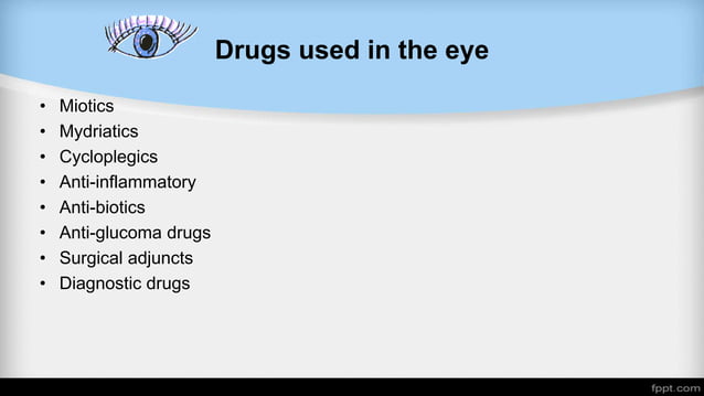 ophthalmic dosage forms (eye drops and ointments) | PPTX
