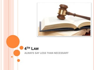 4th Law by Robert Greene | PPTX