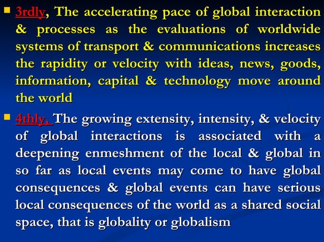 Theories of IR-4-globalization | PPT
