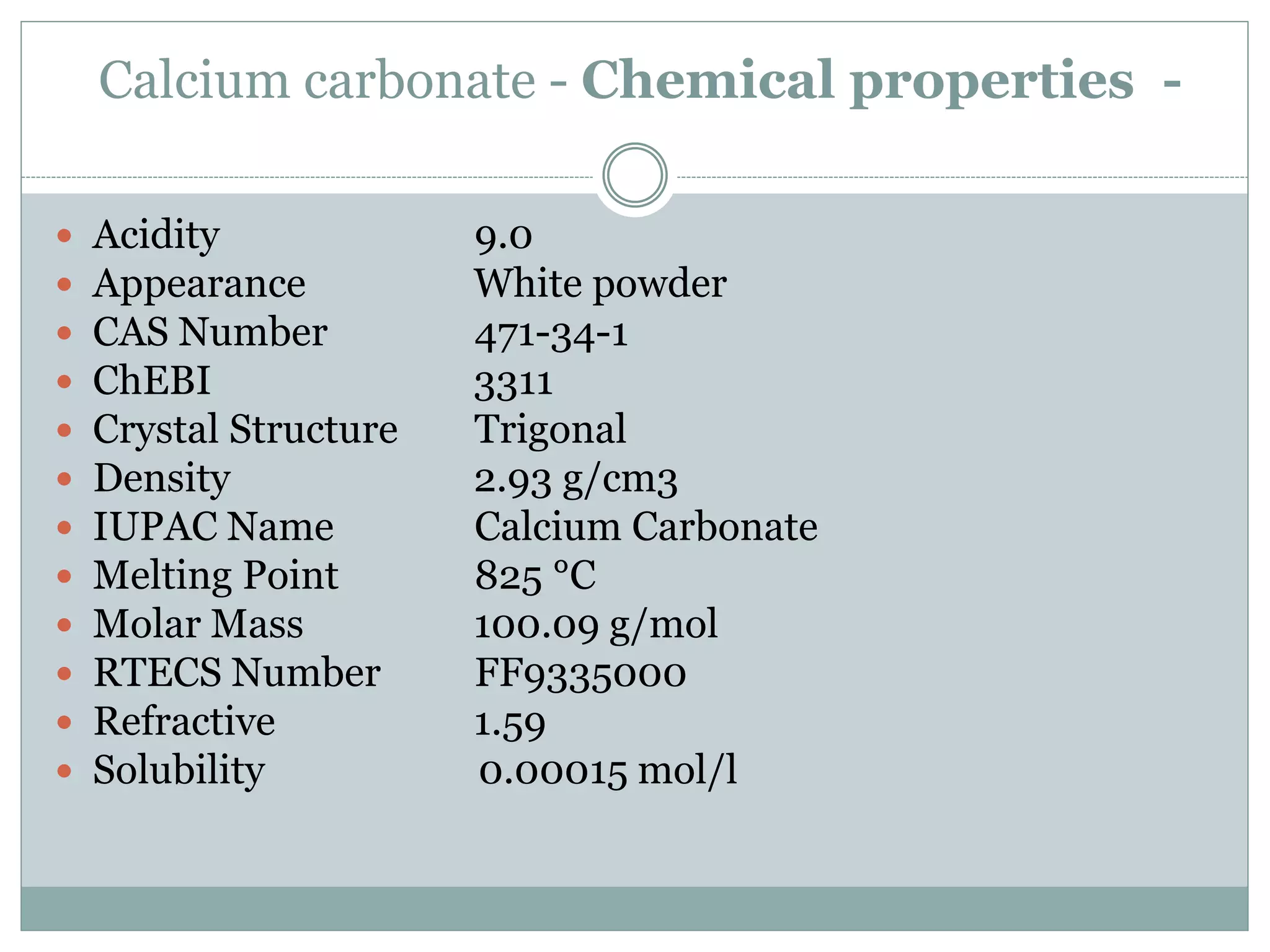 Calcium Carbonate | PDF