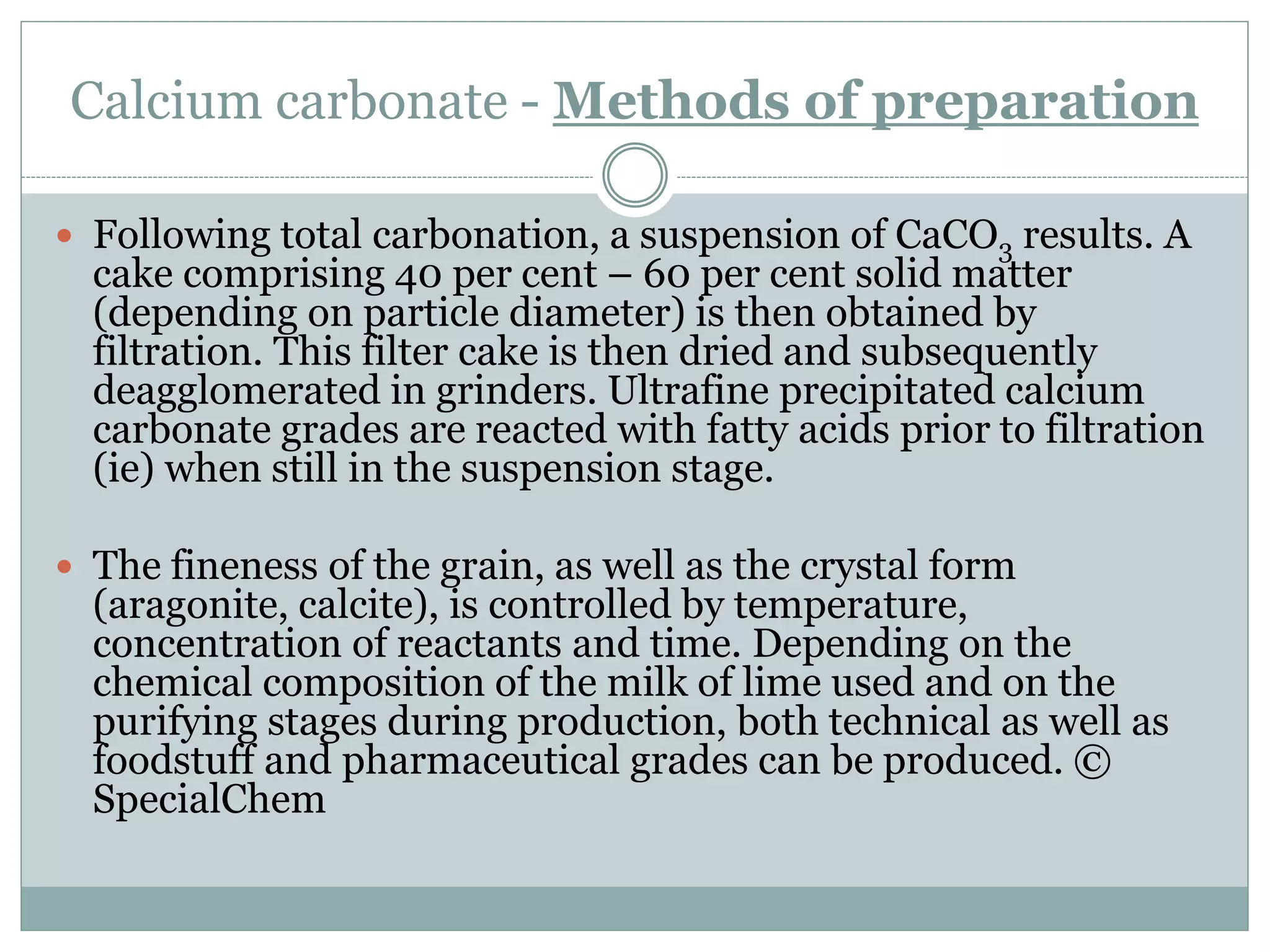 Calcium Carbonate | PDF