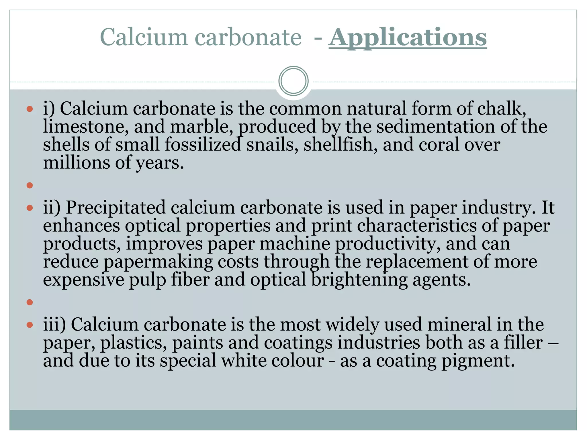 Calcium Carbonate | PDF
