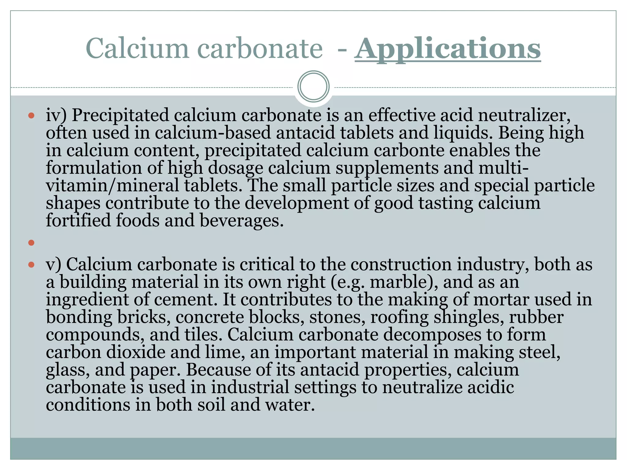 Calcium Carbonate | PDF